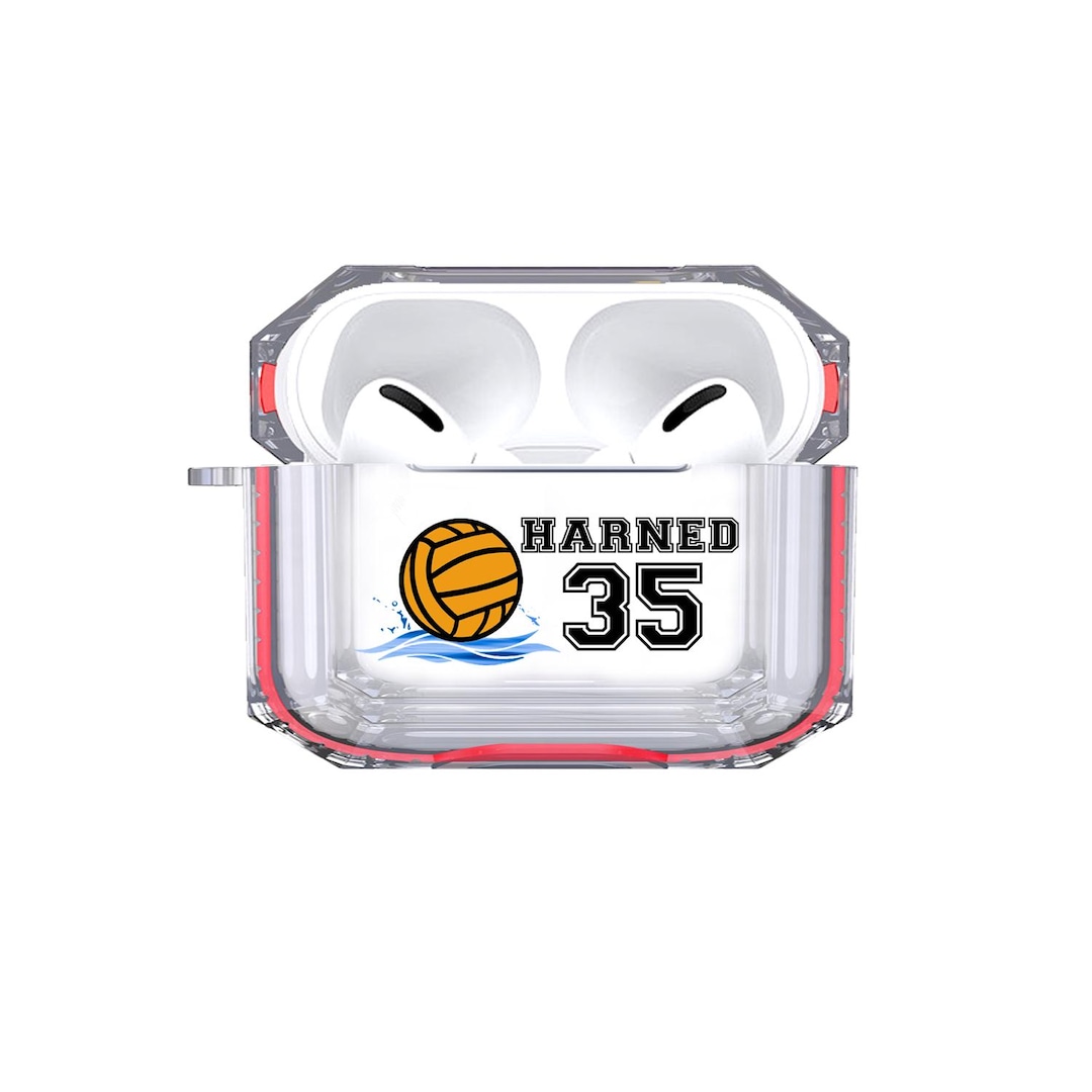 Protective Customized Water Polo Sports AirPod Pro Case Swimming Name ...