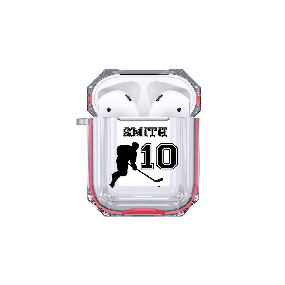 Protective Customized Sports AirPod Case Hockey Name and Number Airpods ...