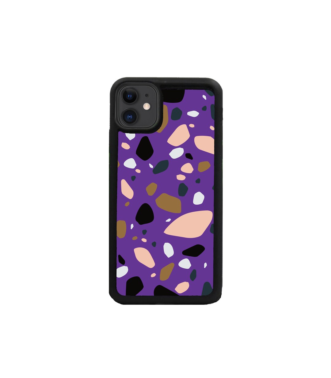 Terrazzo Pattern Purple Iphone 11 Case.iphone 11 Pro Max - Etsy