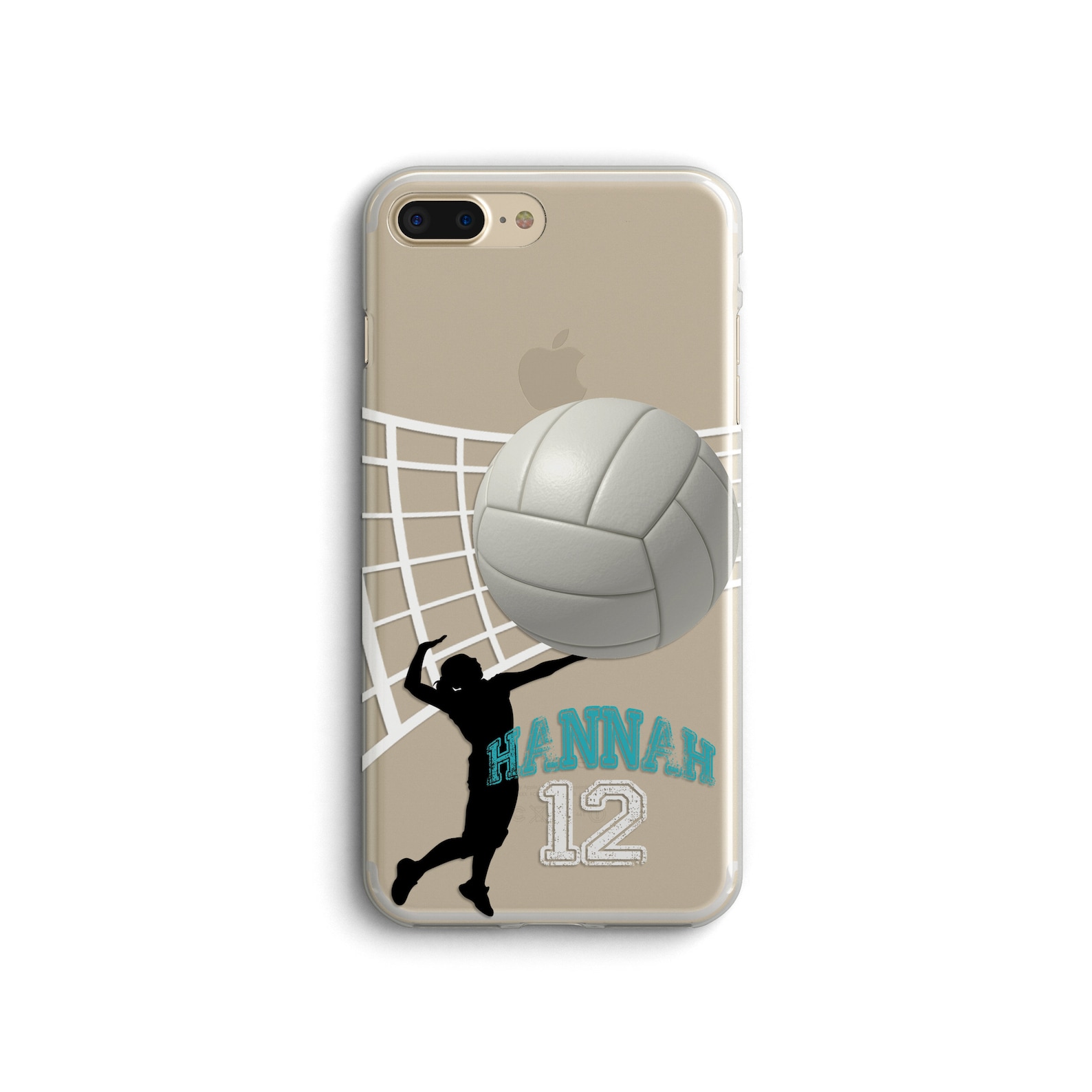 CLEAR Custom Volleyball Case.personalized Volleyball | Etsy