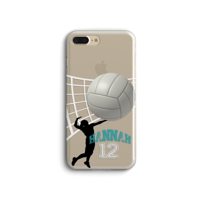 CLEAR Custom Volleyball Case.personalized Volleyball | Etsy