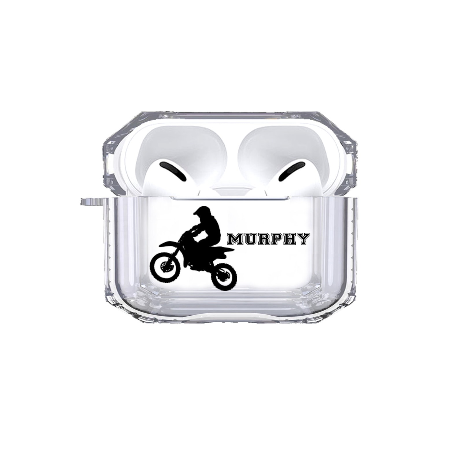 Protective Customized Sports AirPod Pro Case Dirt Bike Rider Name ...