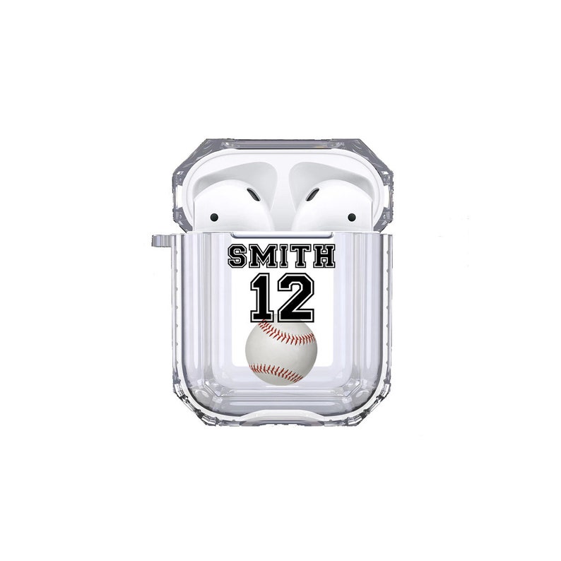 Protective Customized Sports AirPod Case Baseball Name and Number ...