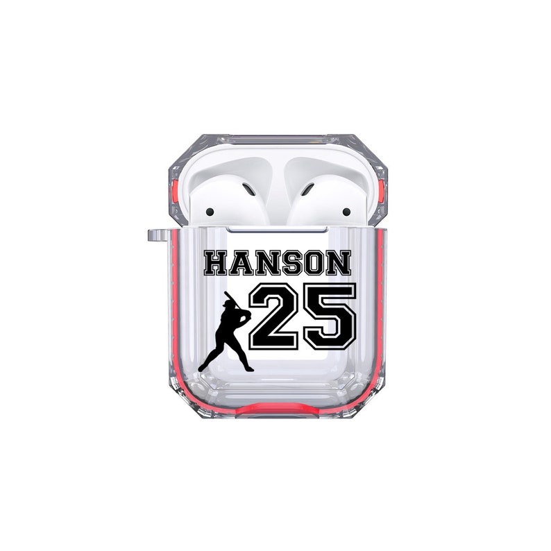 Protective Customized Sports Airpod Case Baseball Name and - Etsy