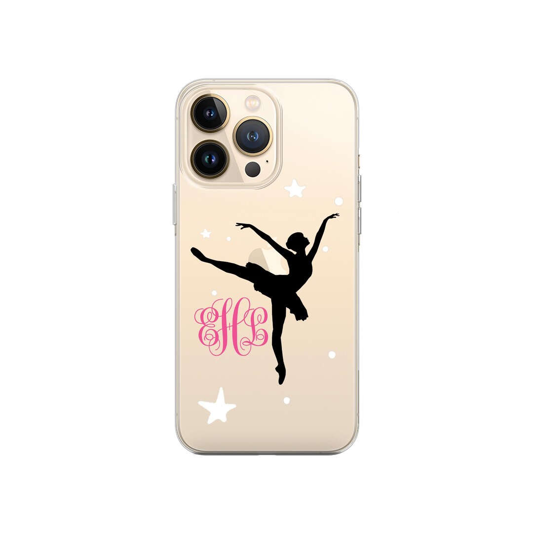 CLEAR Custom Dancer Monogram Case. Personalized Dance Case. Gift for ...