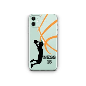 CLEAR Personalize Basketball Phone Case.custom Basketball iPhone 11 11 ...