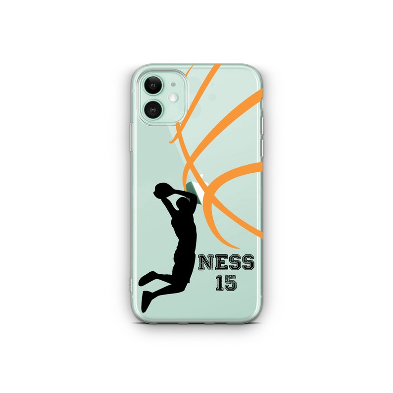 CLEAR Personalize Basketball Phone Case.custom Basketball iPhone 11 11 ...