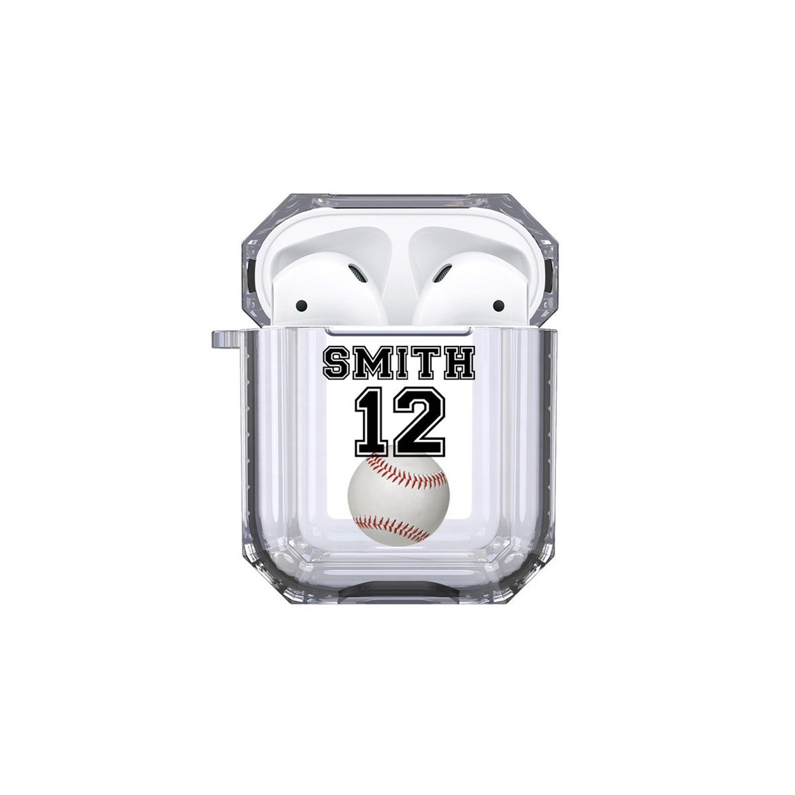 Protective Customized Sports AirPod Case Baseball Name and Number ...