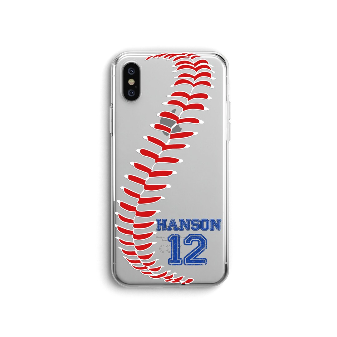 CLEAR Personalized Baseball Phone Case. Custom Baseball Case ...