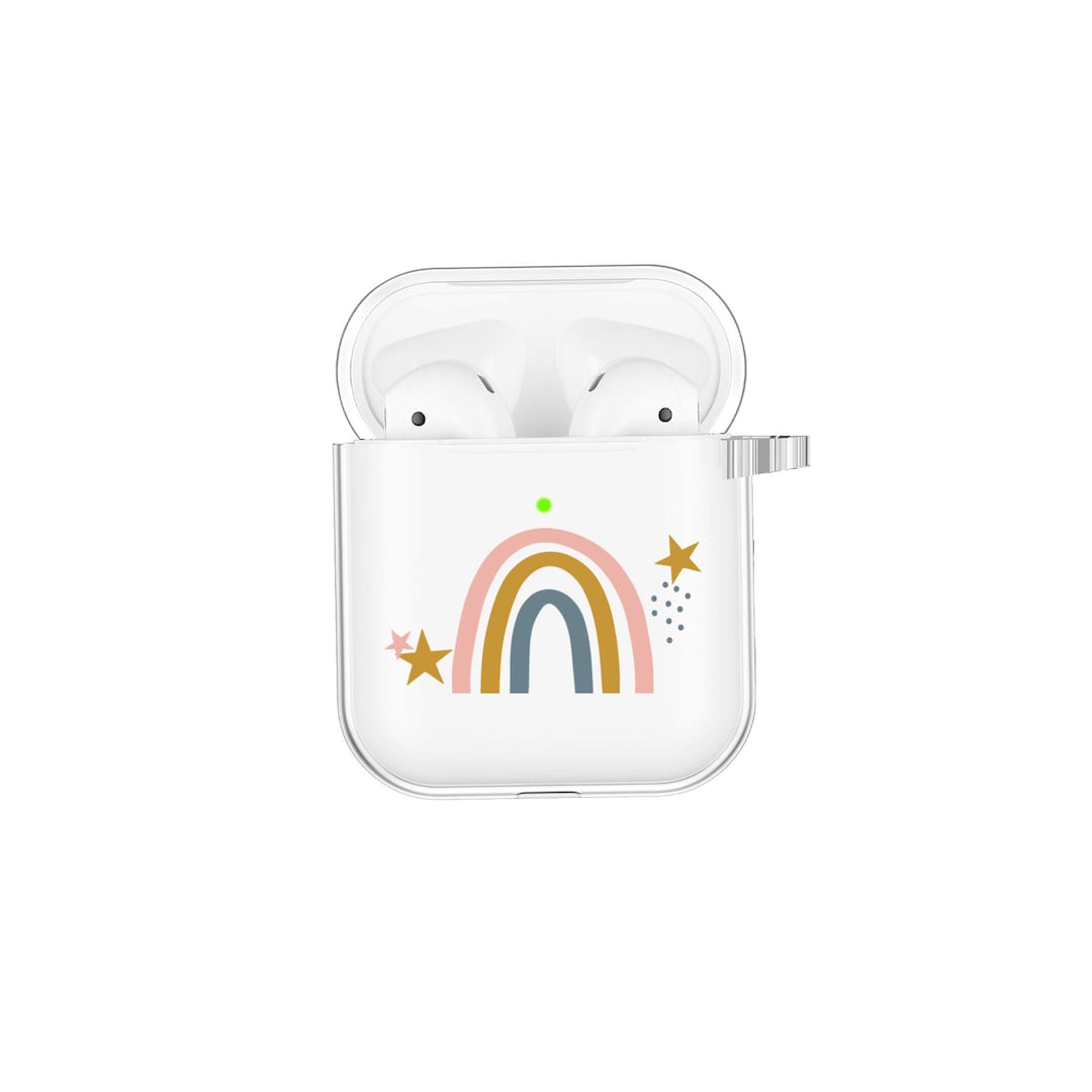 Rainbow Star Modern Design AirPod Case Airpods Case With Keychain Clip ...