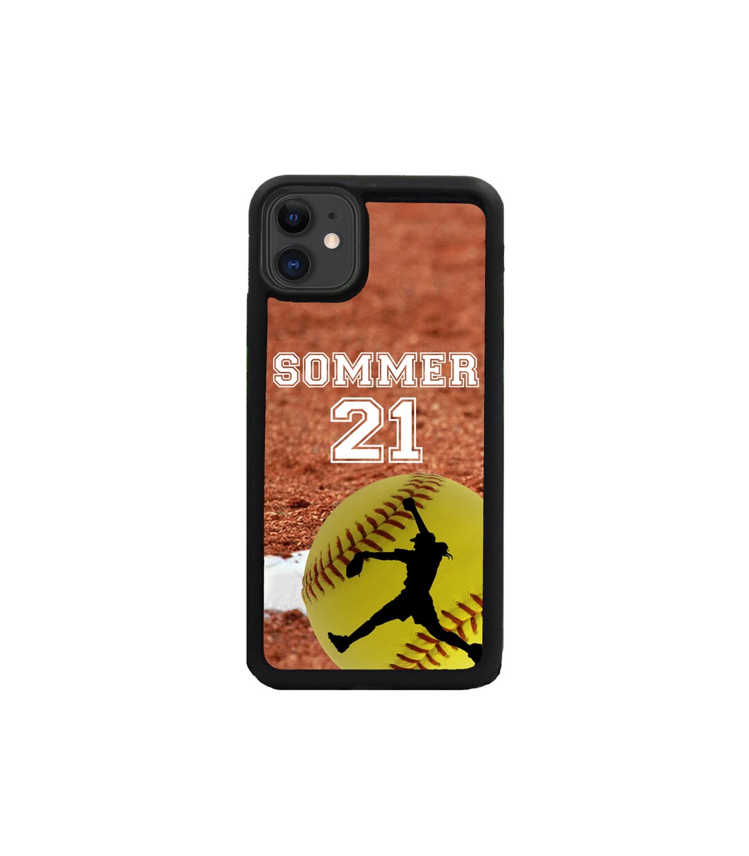 Personalized Softball Pitcher Phone Case Custom Softball Case iPhone 14 ...