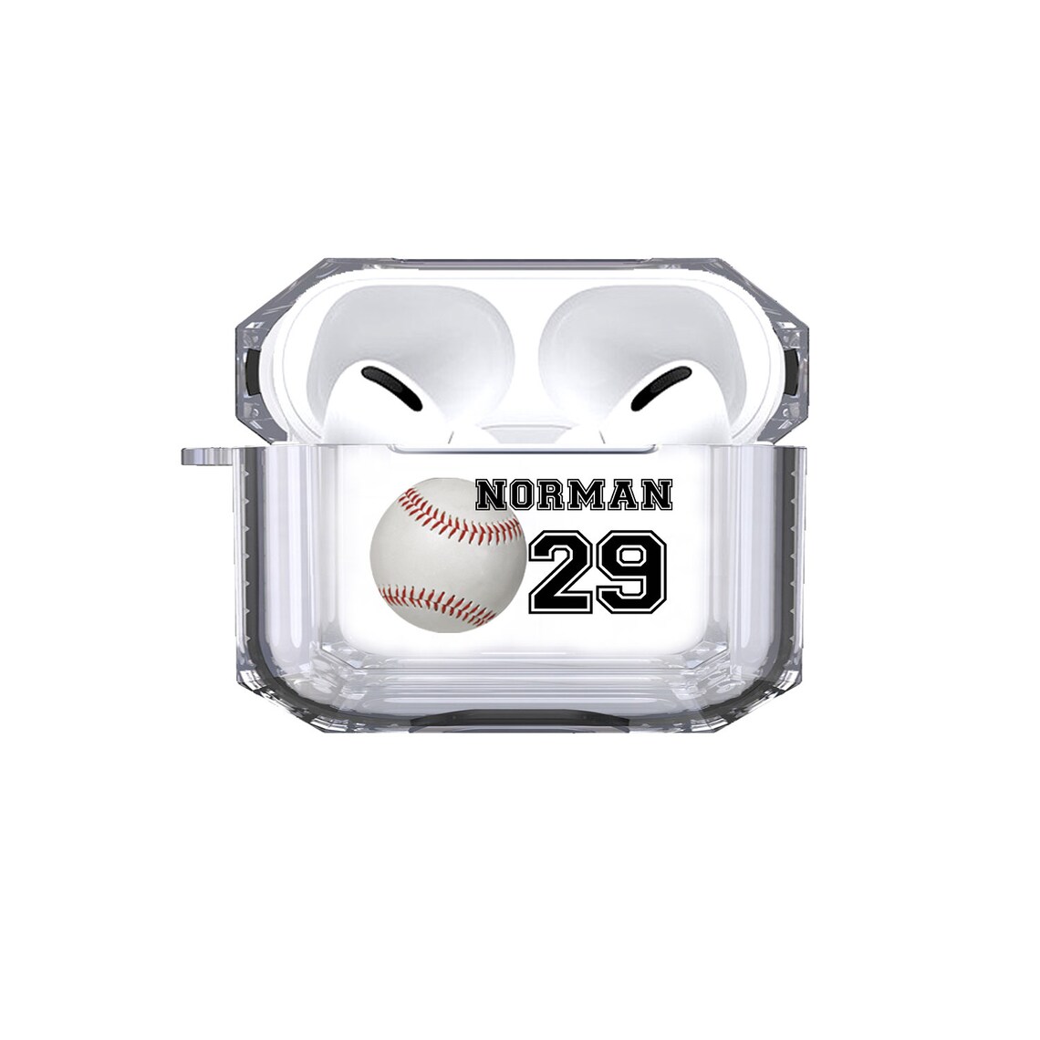 Protective Customized Sports Airpods Pro Case Baseball Name and Number ...