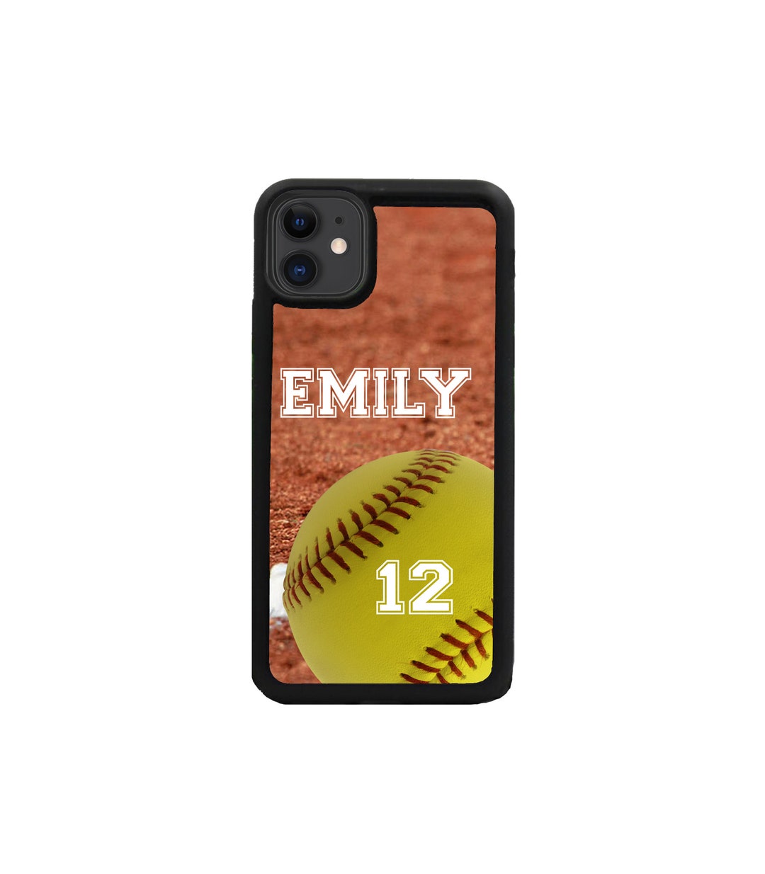 Personalized Softball Phone Case Custom Softball Case iPhone X Xs ...