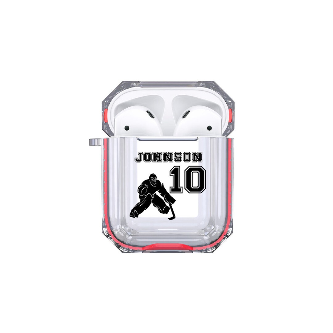 Protective Customized Sports AirPod Case Hockey Goalie Name Number ...