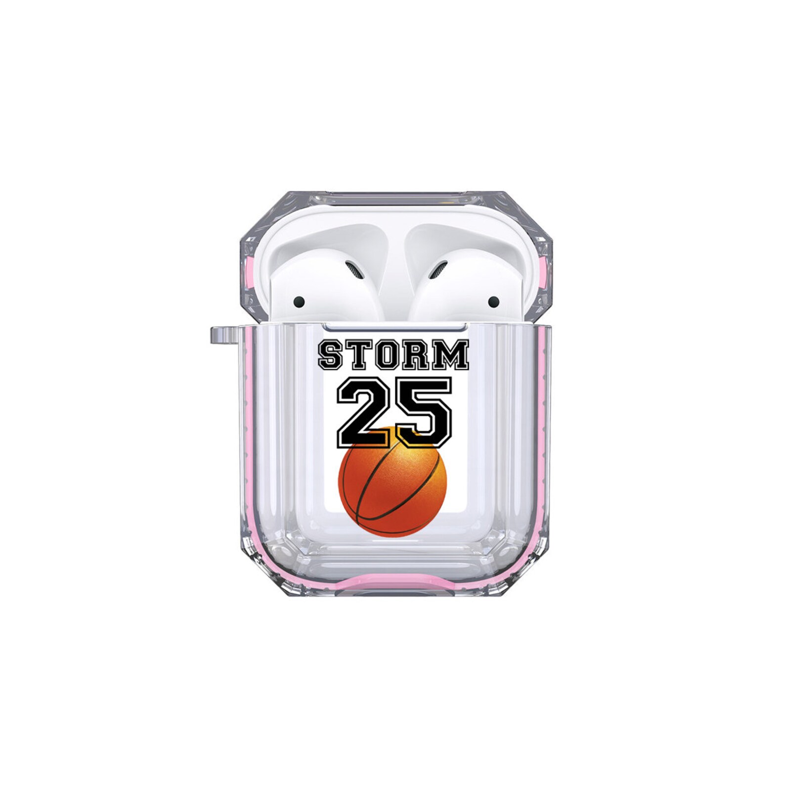 Protective Customized Sports AirPod Case Basketball Name and Number ...