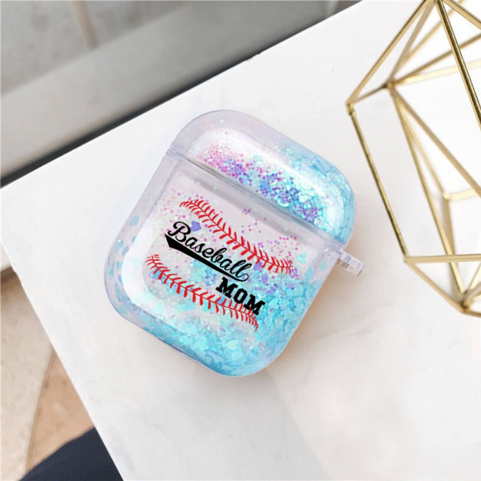 Baseball MOM Glitter AirPod Case Sparkly Bling Airpods Case Gift for ...
