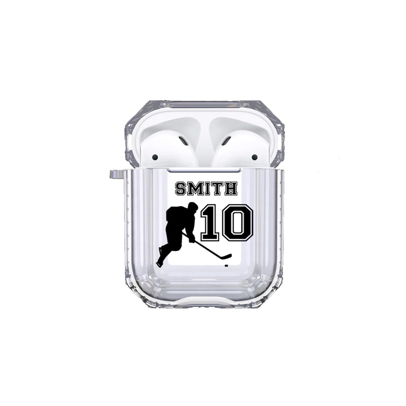 Protective Customized Sports AirPod Case Hockey Name and Number Airpods ...