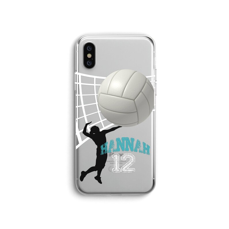 CLEAR Custom Volleyball Case.personalized Volleyball | Etsy