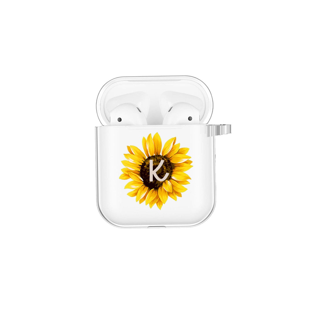 AirPod Case Customized Initials Sunflower Airpods Pro Case Personalized ...