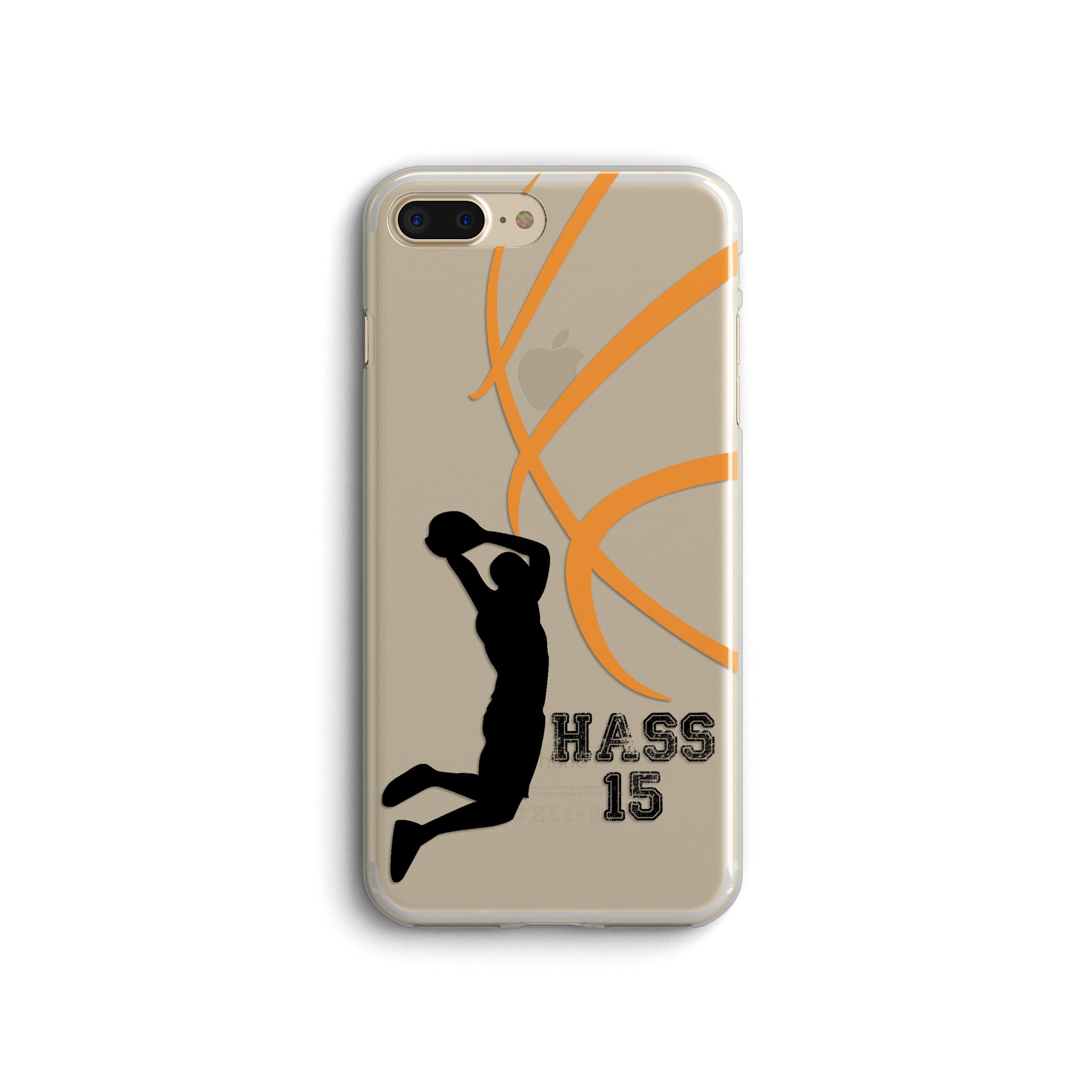 CLEAR Personalize Basketball phone case.Custom Basketball | Etsy