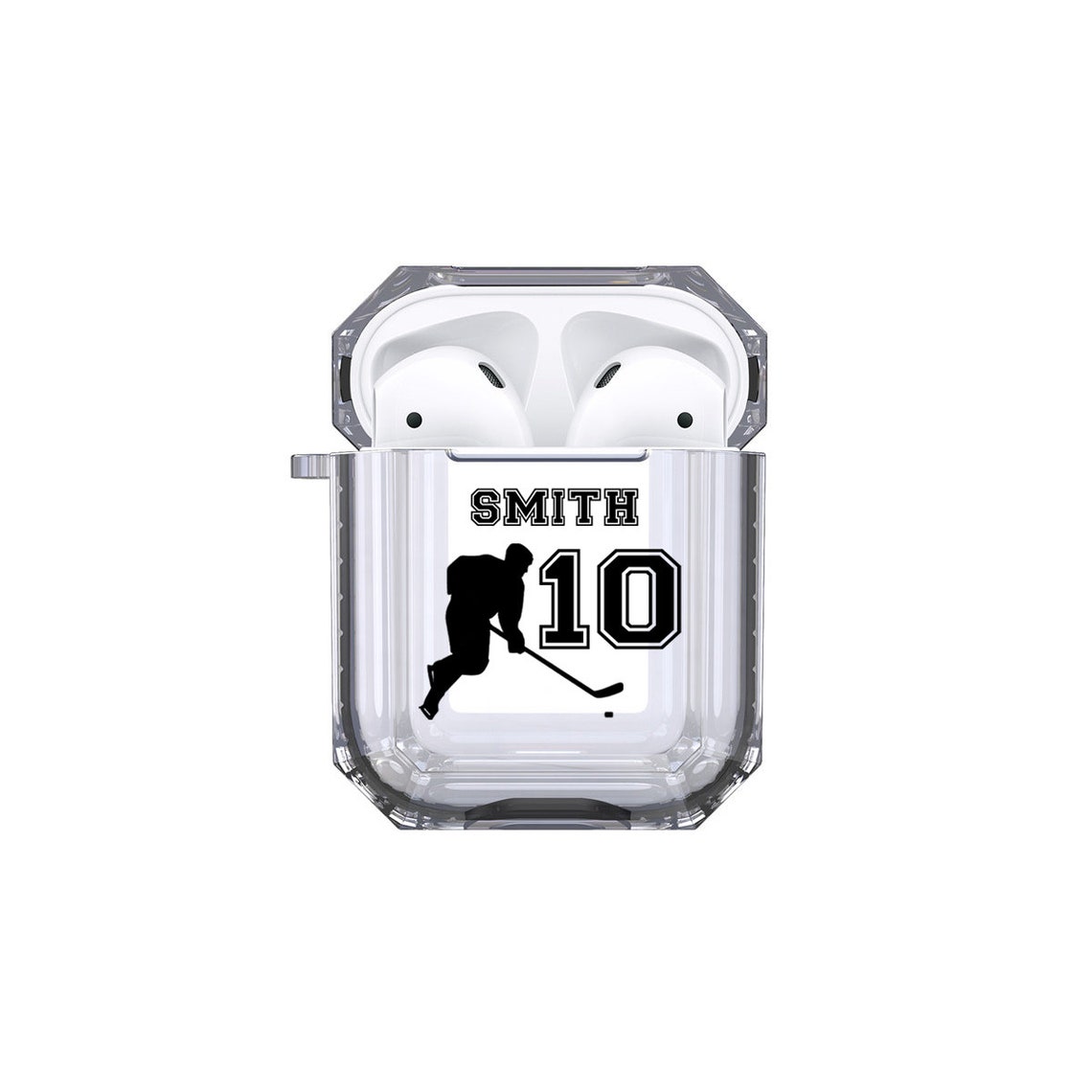 Protective Customized Sports AirPod Case Hockey Name and Number Airpods ...