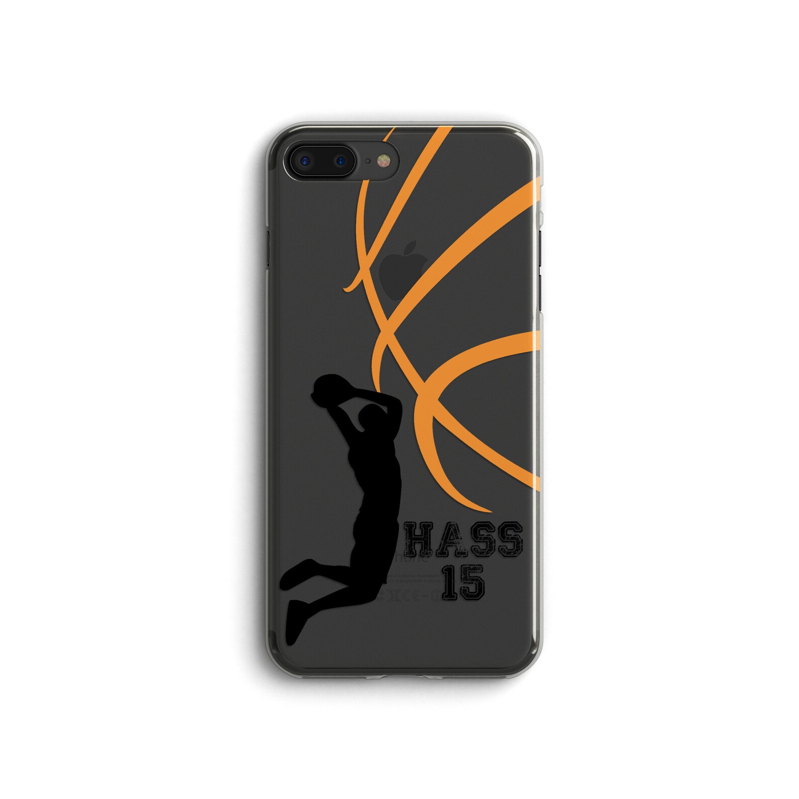 CLEAR Personalize Basketball Phone Case.custom Basketball - Etsy