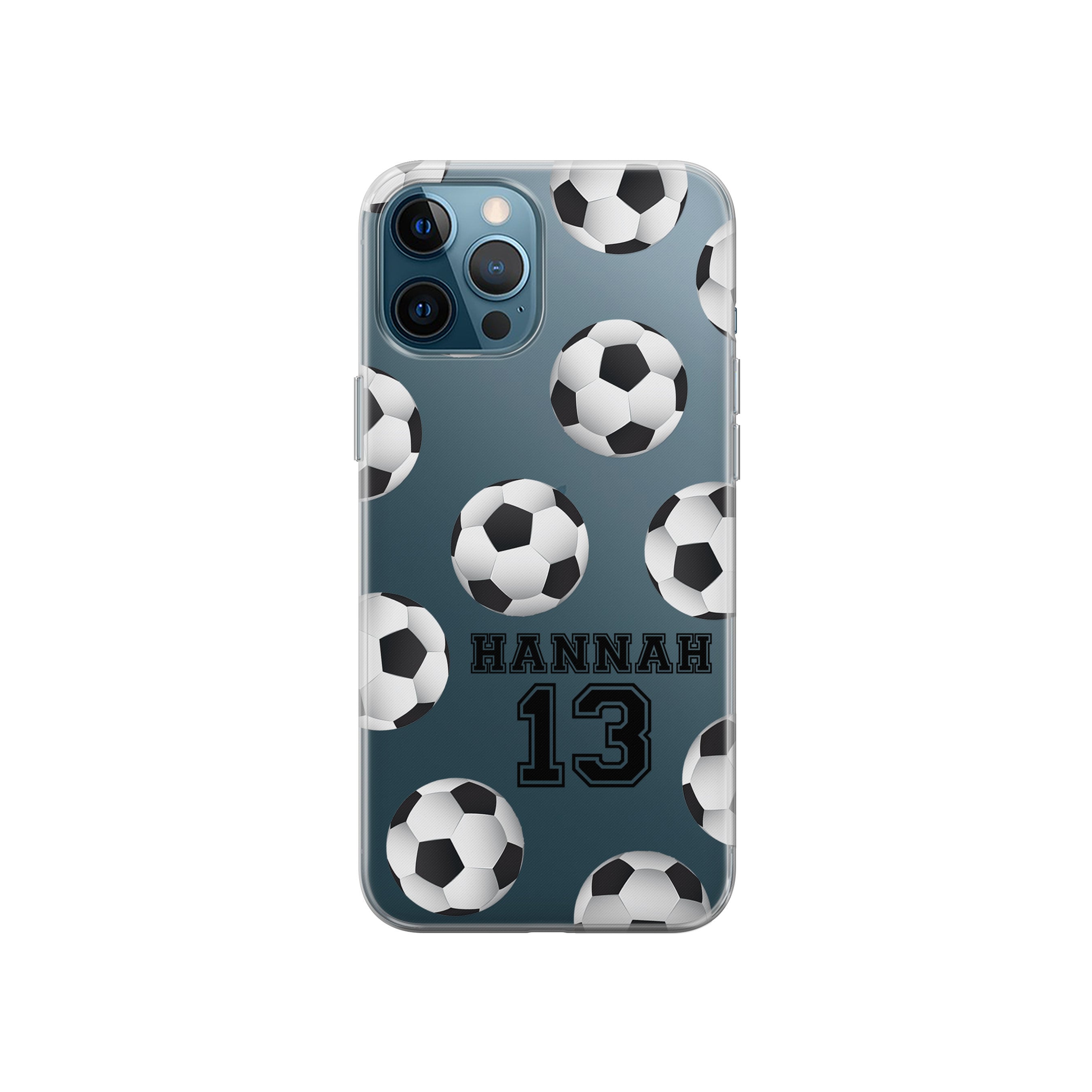 CLEAR Personalize Soccer Iphone Case.custom Soccer Case.iphone - Etsy UK