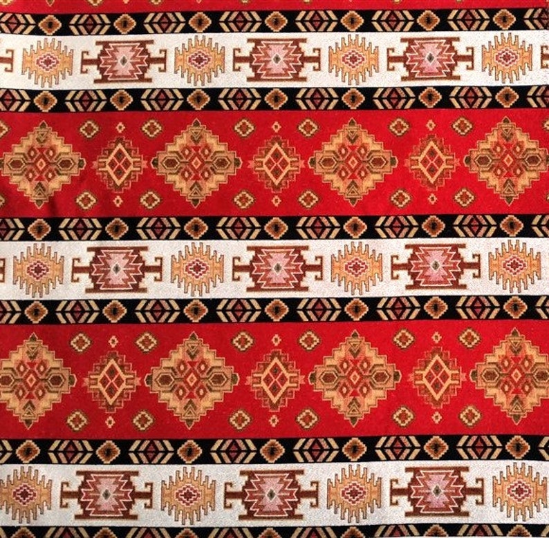 Ethnic Tribal Style Upholstery Fabric Aztec Navajo Fabric Etsy
