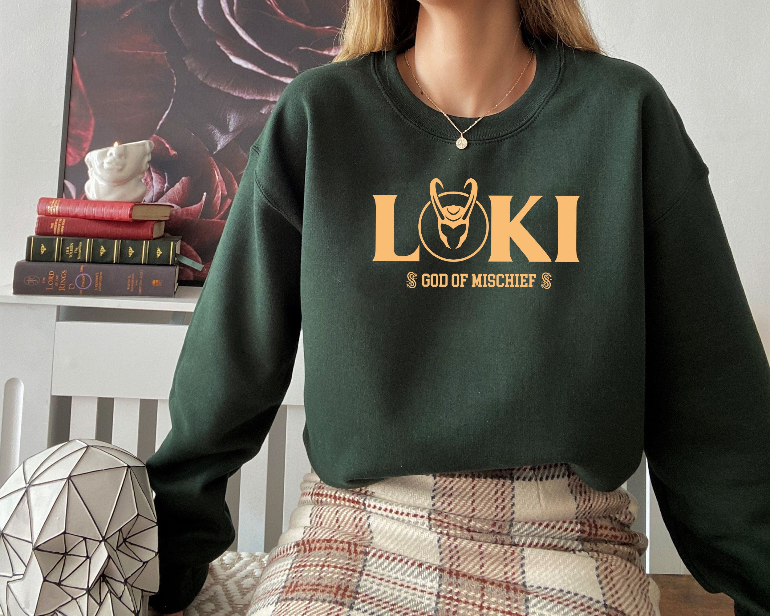 Loki Sweatshirt, Loki Helmet Shirt, Loki Sweater, God of Mischief sold ...