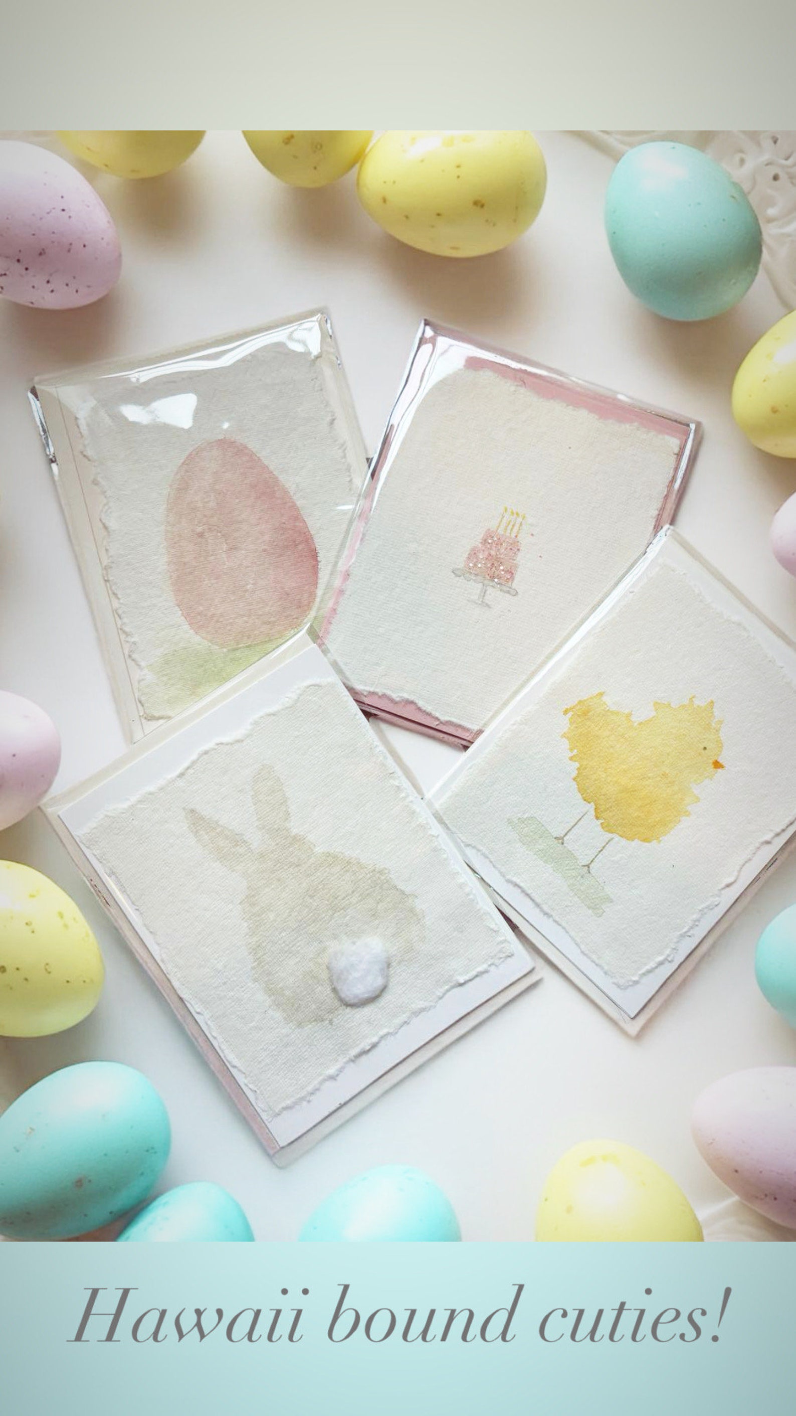 Hand Painted Easter Card - Etsy