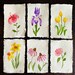Hand Painted Spring Flower Set - Etsy