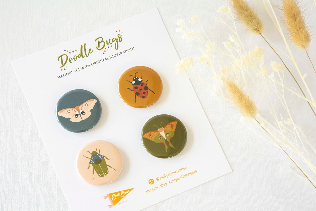 Doodle Bugs Magnet Set - Etsy