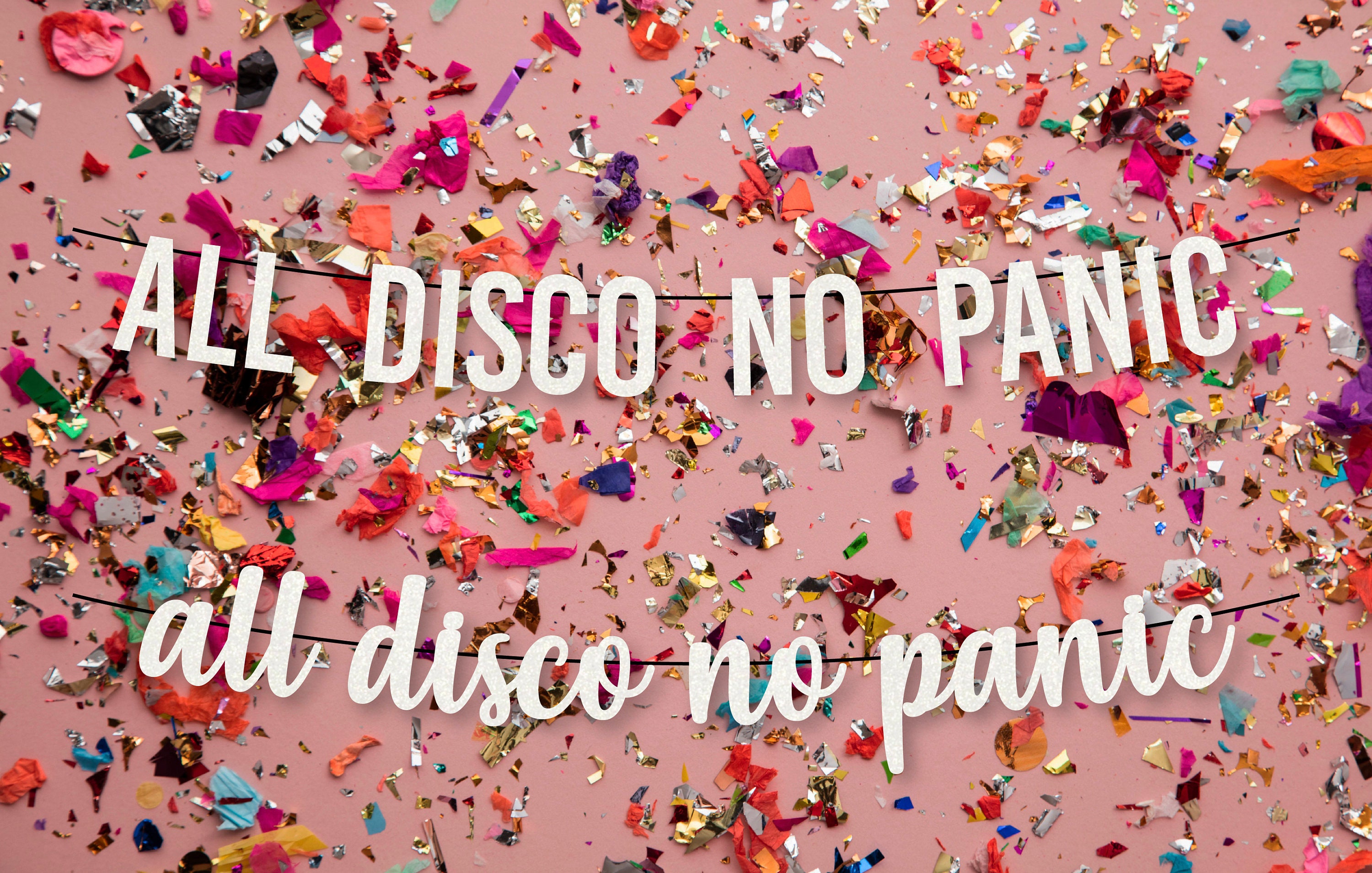 All Disco No Panic Banner / Bachelorette / 70s 80s 90s / Event ...