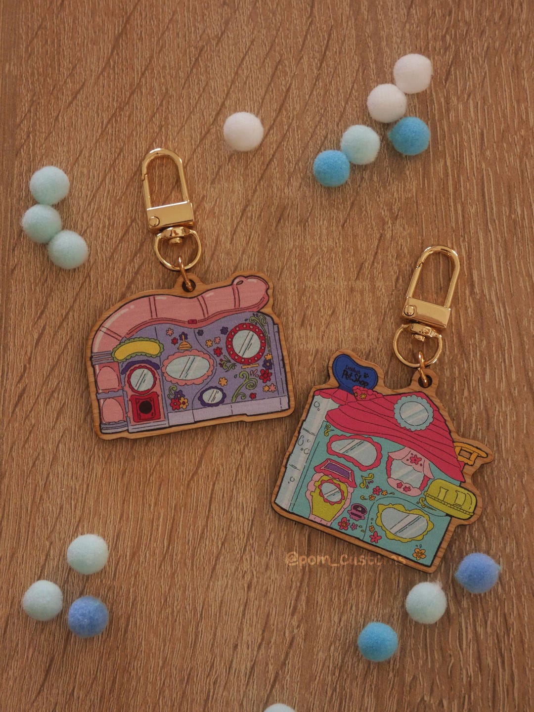 Littlest Petshop Wooden Keychain - Etsy