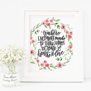 Teaching Print Teacher Printable Teaching Wall Art Print Teacher Gift ...
