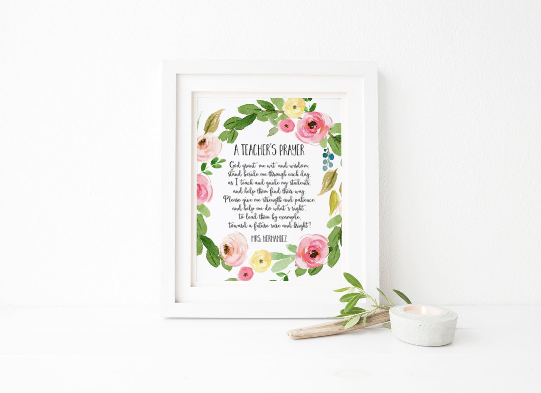 Teacher Gift Teacher Wall Art Teacher Printable Teacher Decor A ...