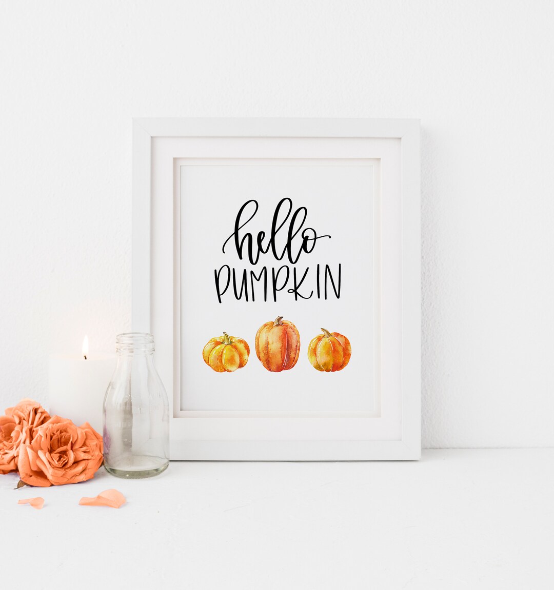 Fall Pumpkin Print Fall Printable Wall Art Fall Print Fall Printable ...