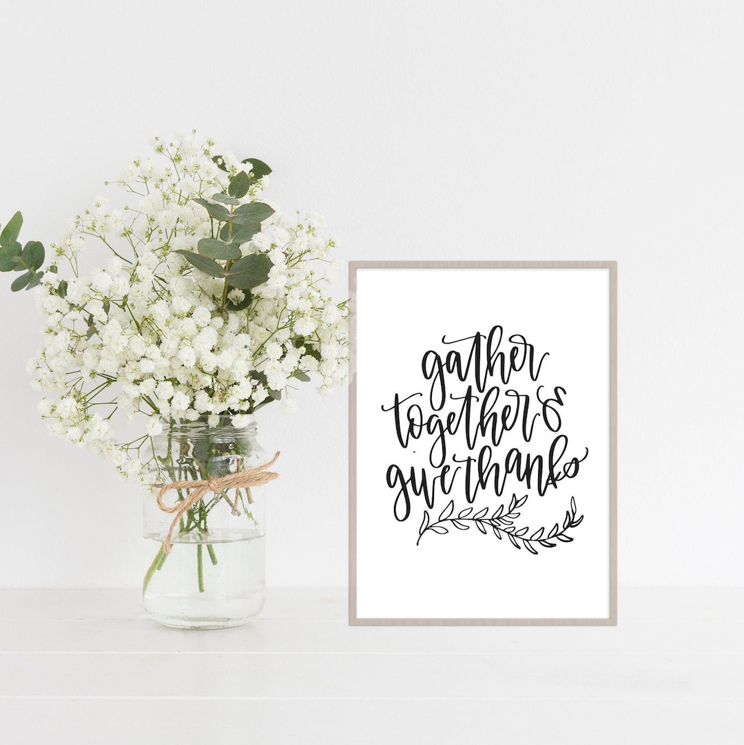 Fall Printables Fall Print Printable Wall Art Fall Quotes Thanksgiving ...