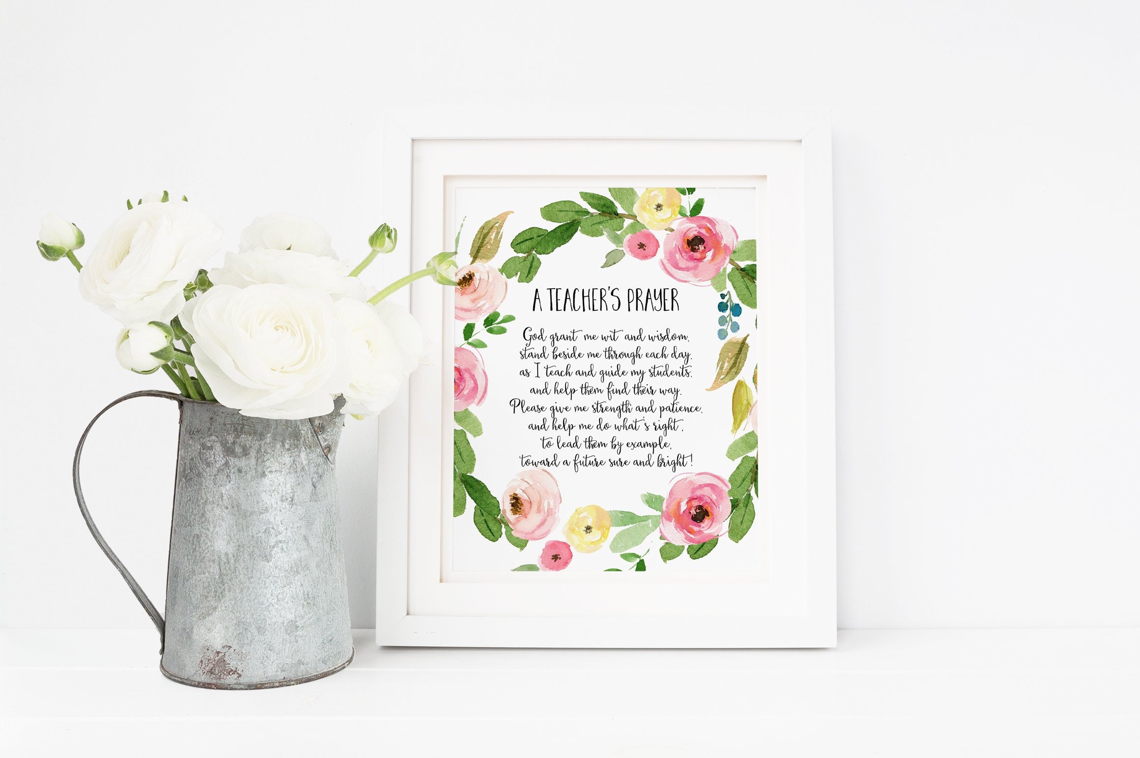 MAILED 8x10 Teacher Gift Teacher Wall Art Teacher Printable Teacher ...