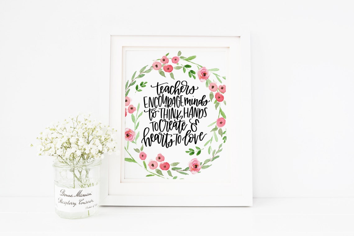 Teaching Print Teacher Printable Teaching Wall Art Print - Etsy