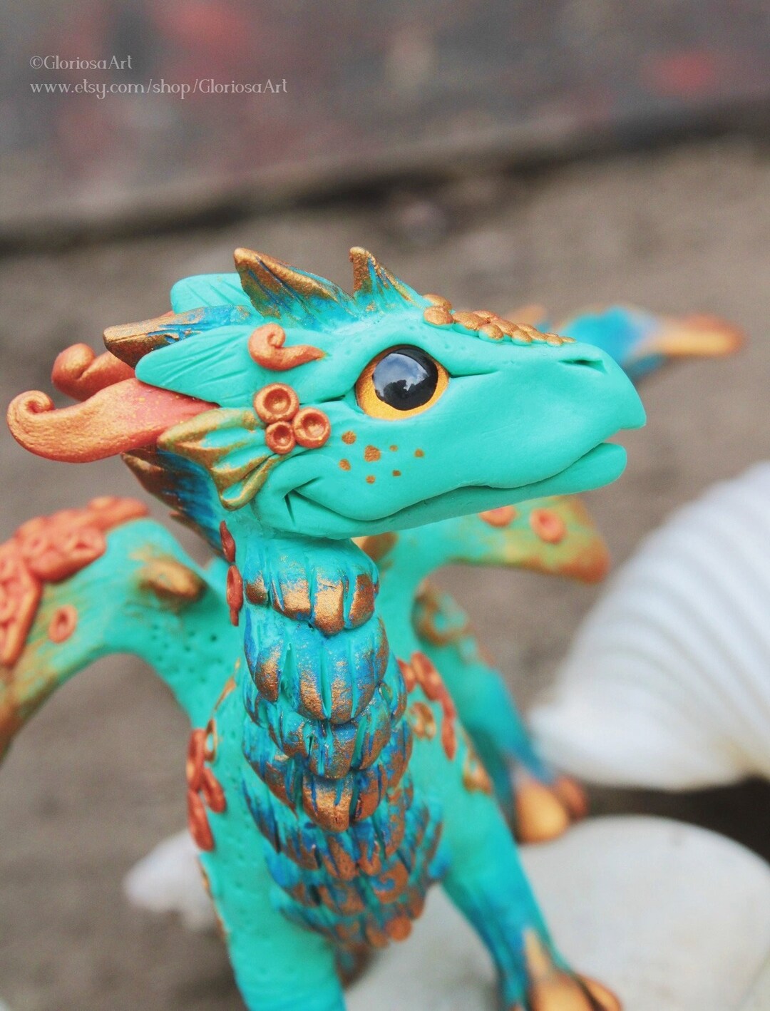 Custom Sea Dragon Figurine Water Dragon Figure Fantasy - Etsy