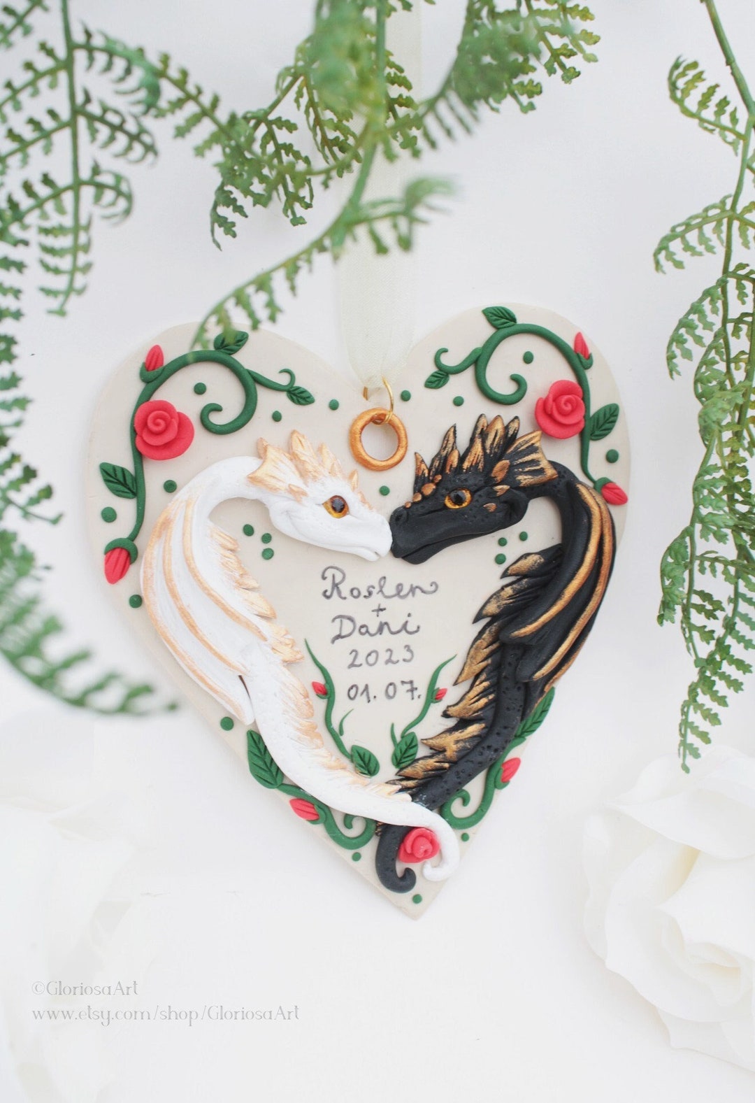 Custom Dragon Heart Dragon Wedding Decoration Dragon Figurine Gift ...