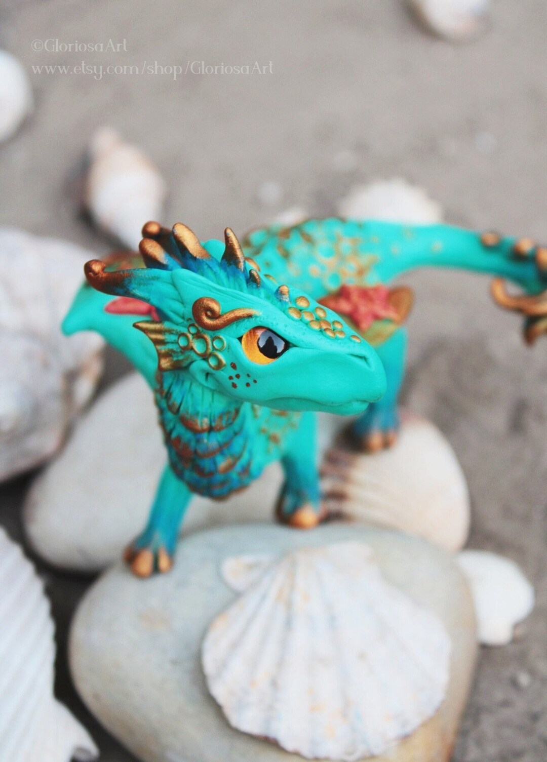 Custom Sea Dragon Figurine Water Dragon Figure Fantasy Decoration ...