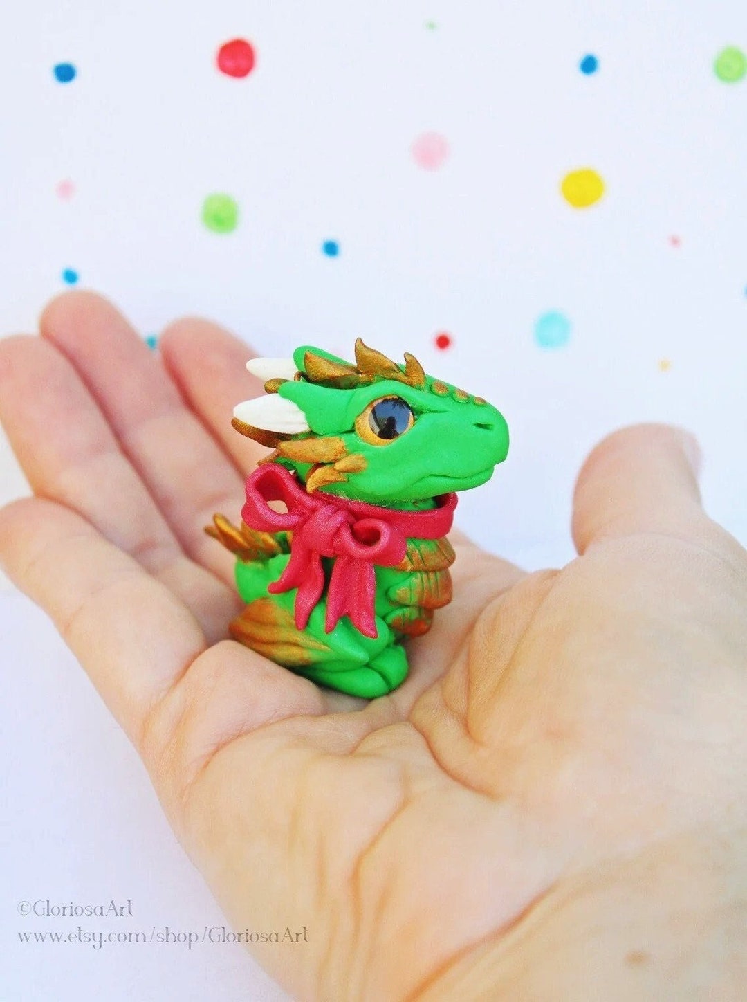 Ribbon Baby Dragon Dragon Figurine Dragon Figure Dragon - Etsy
