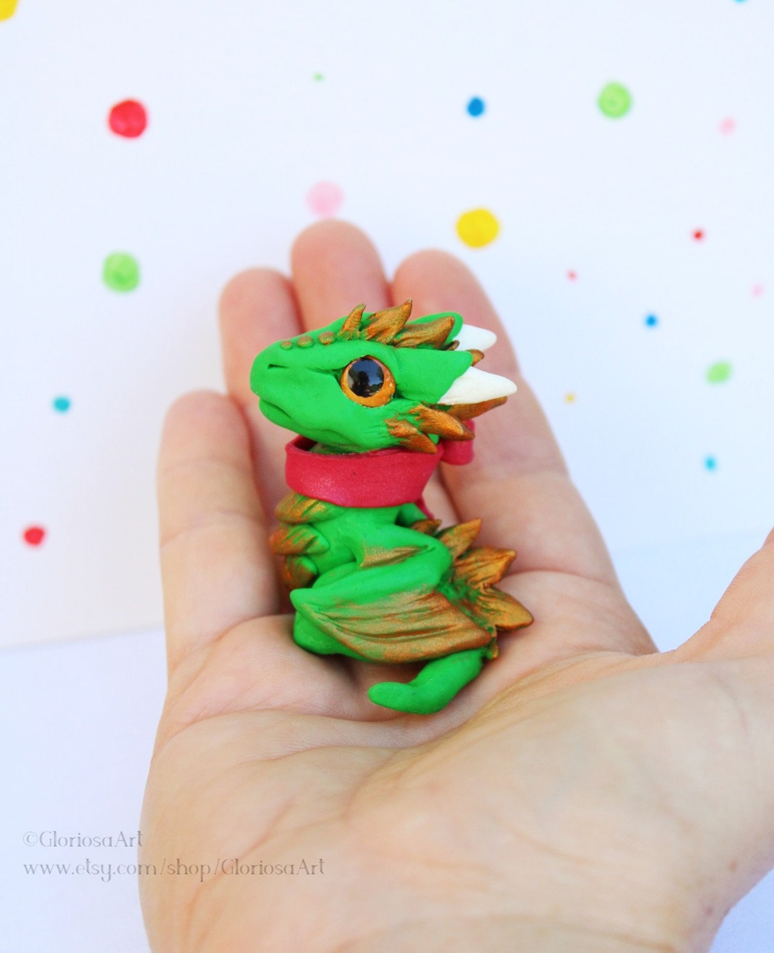 Ribbon Baby Dragon Dragon Figurine Dragon Lover Gift Magic - Etsy