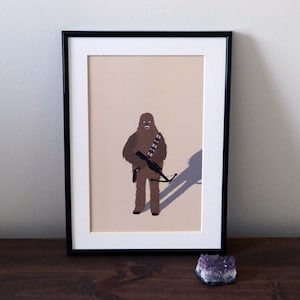 Chewbacca Illustration A4 Print Star Wars Print A4 Art - Etsy