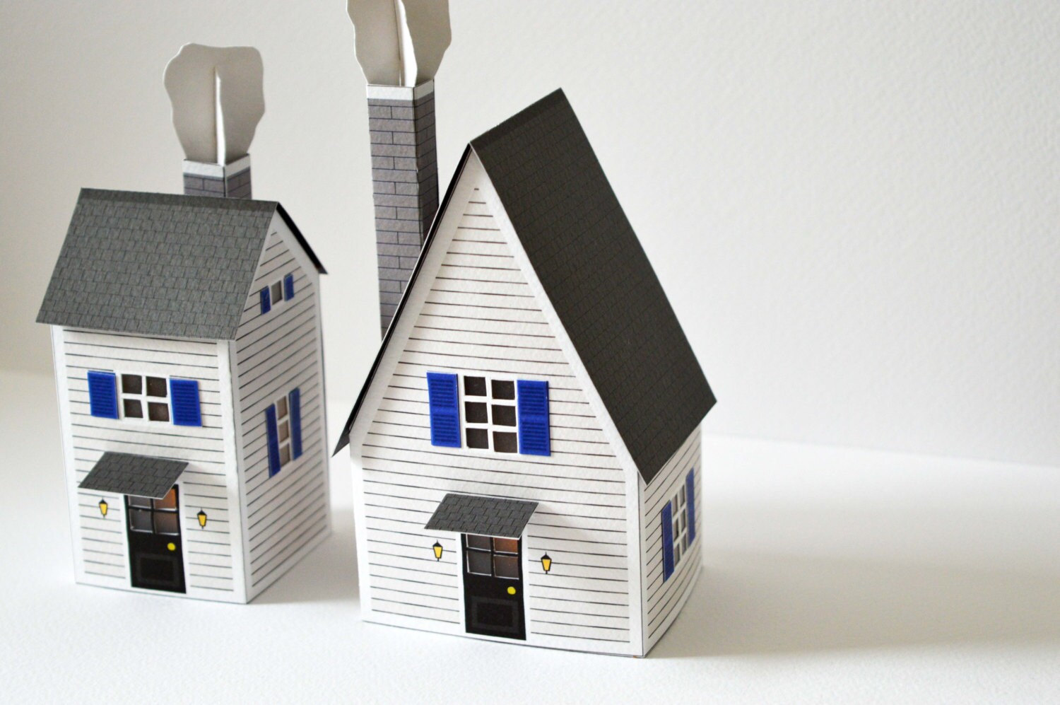 Paper Cut Houses Paper Cut Kit Winter Houses Paper Cut DIY Paper Cut ...