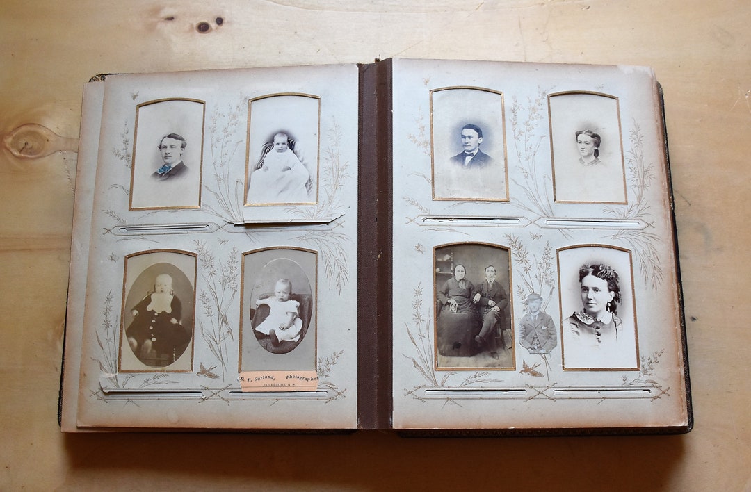 Vintage Cabinet-cdv Photo Album W/photos - Etsy