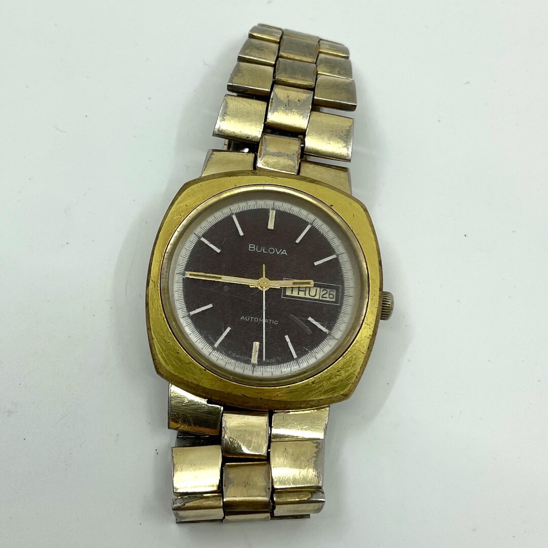 Buluva Vintage Watch- Vintage 1974 BULOVA Calendar Automatic N3 Swiss ...