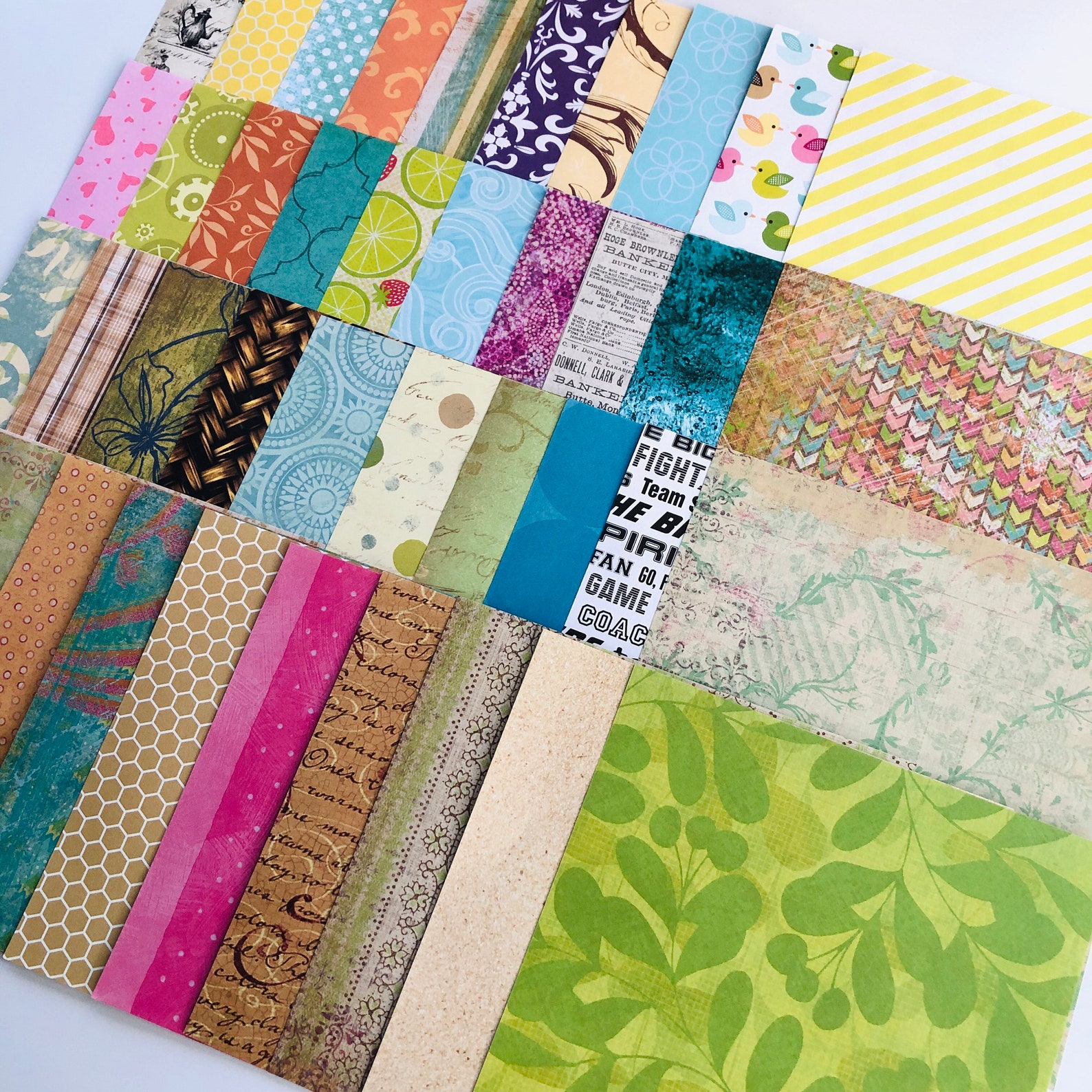 40-pieces-of-scrapbooking-paper-in-6x6-size-great-for-paper-etsy